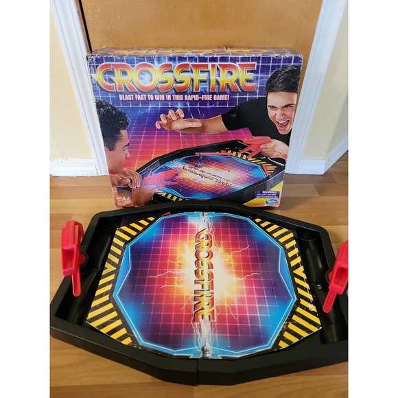 Hasbro | Games | Crossfire Marble Launching Rapid Fire Game Hasbro 26 ...